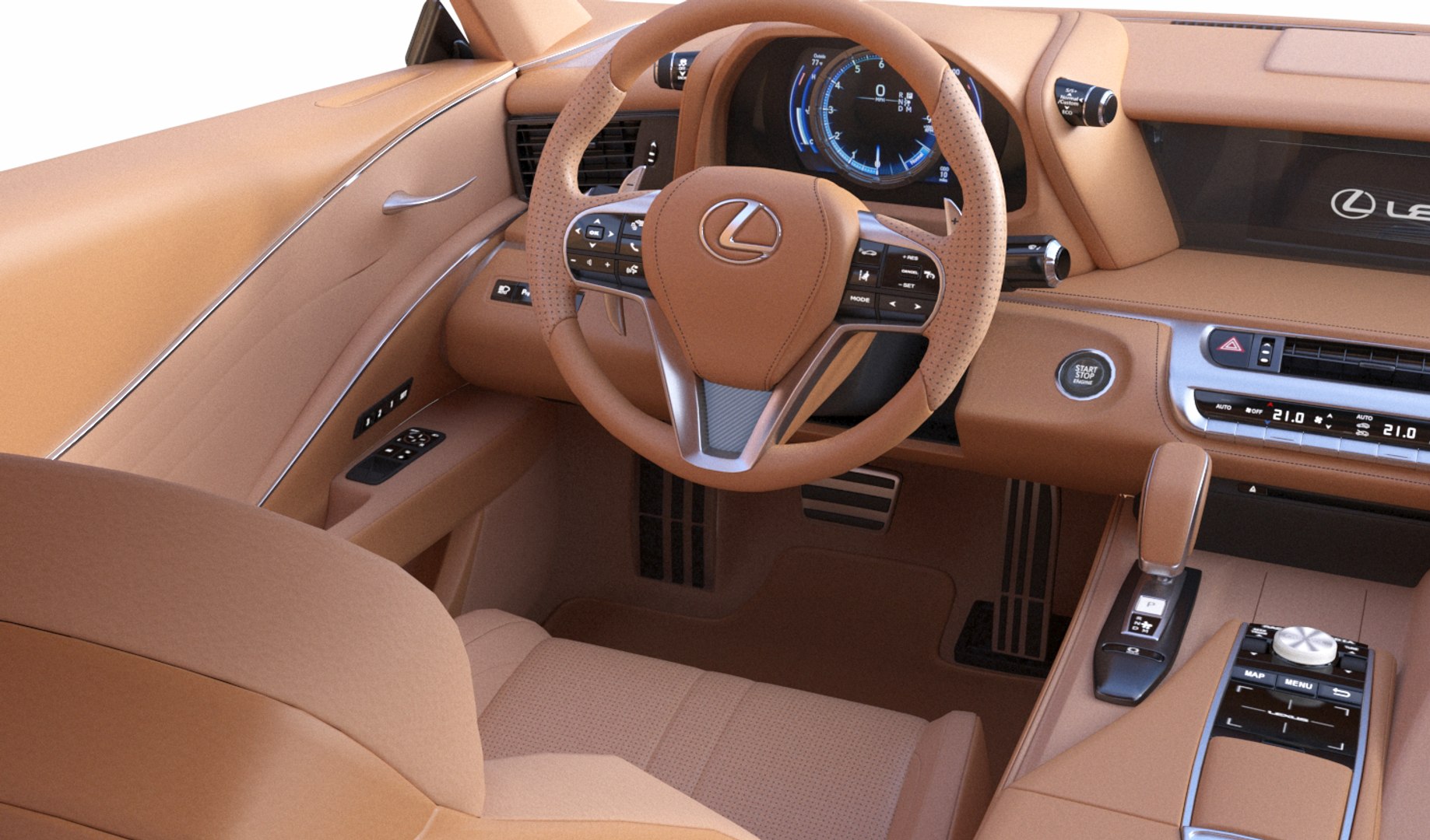 3D Lexus Car Interior - TurboSquid 1435575