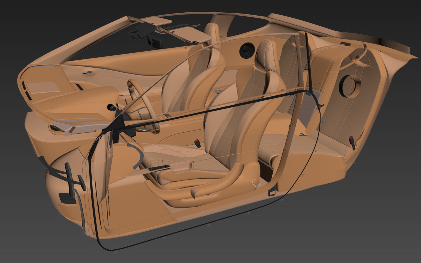3D Lexus Car Interior - TurboSquid 1435575