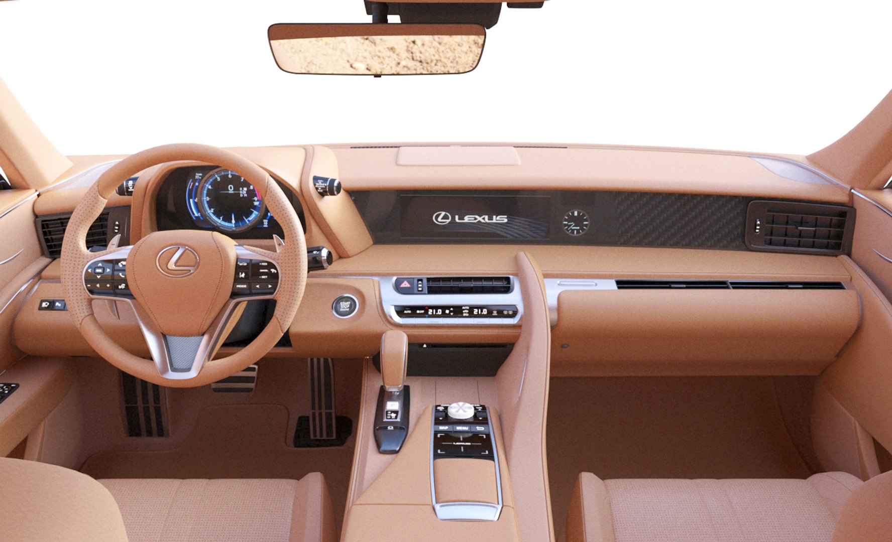 3D Lexus Car Interior - TurboSquid 1435575
