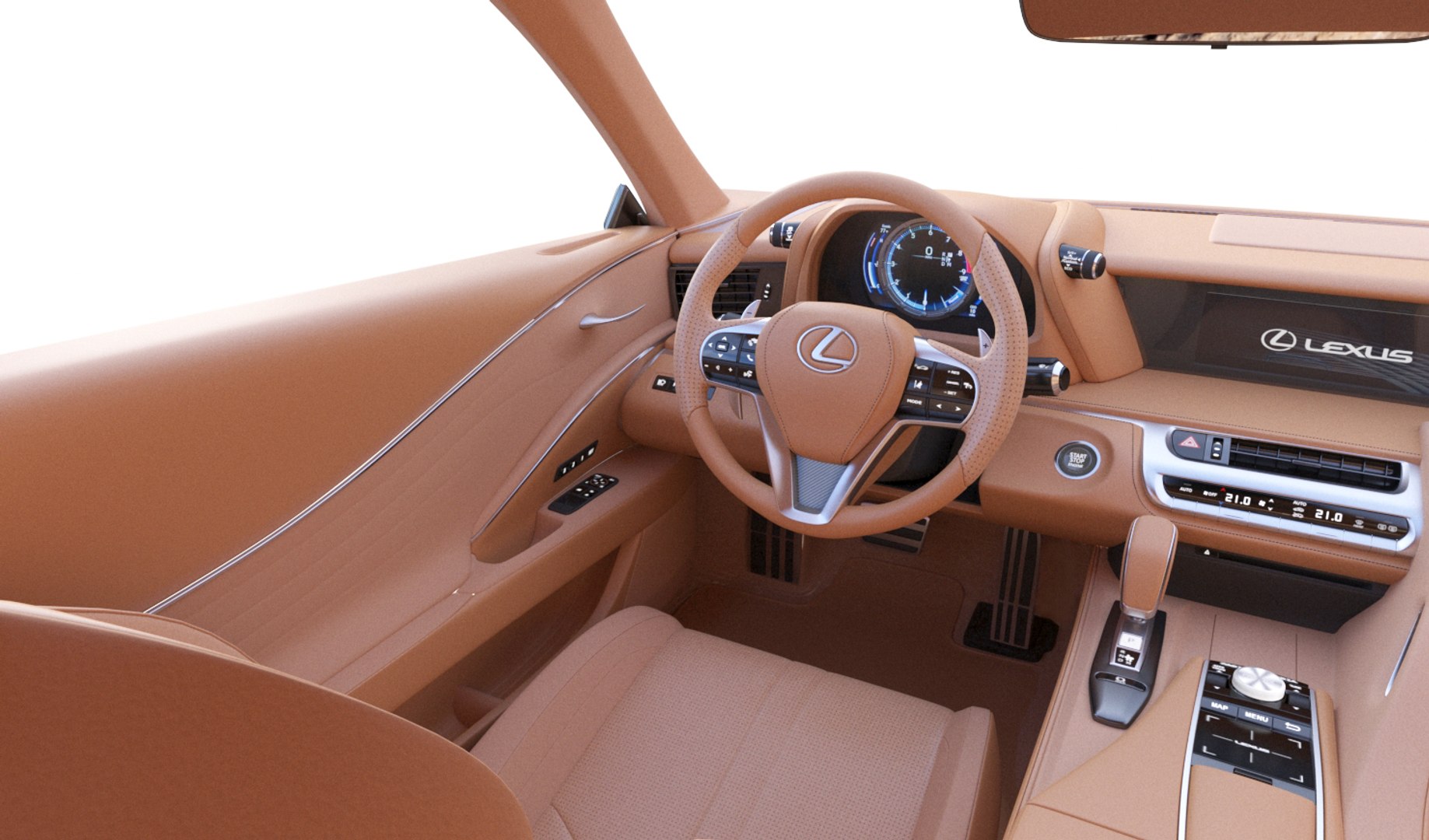 3D Lexus Car Interior - TurboSquid 1435575