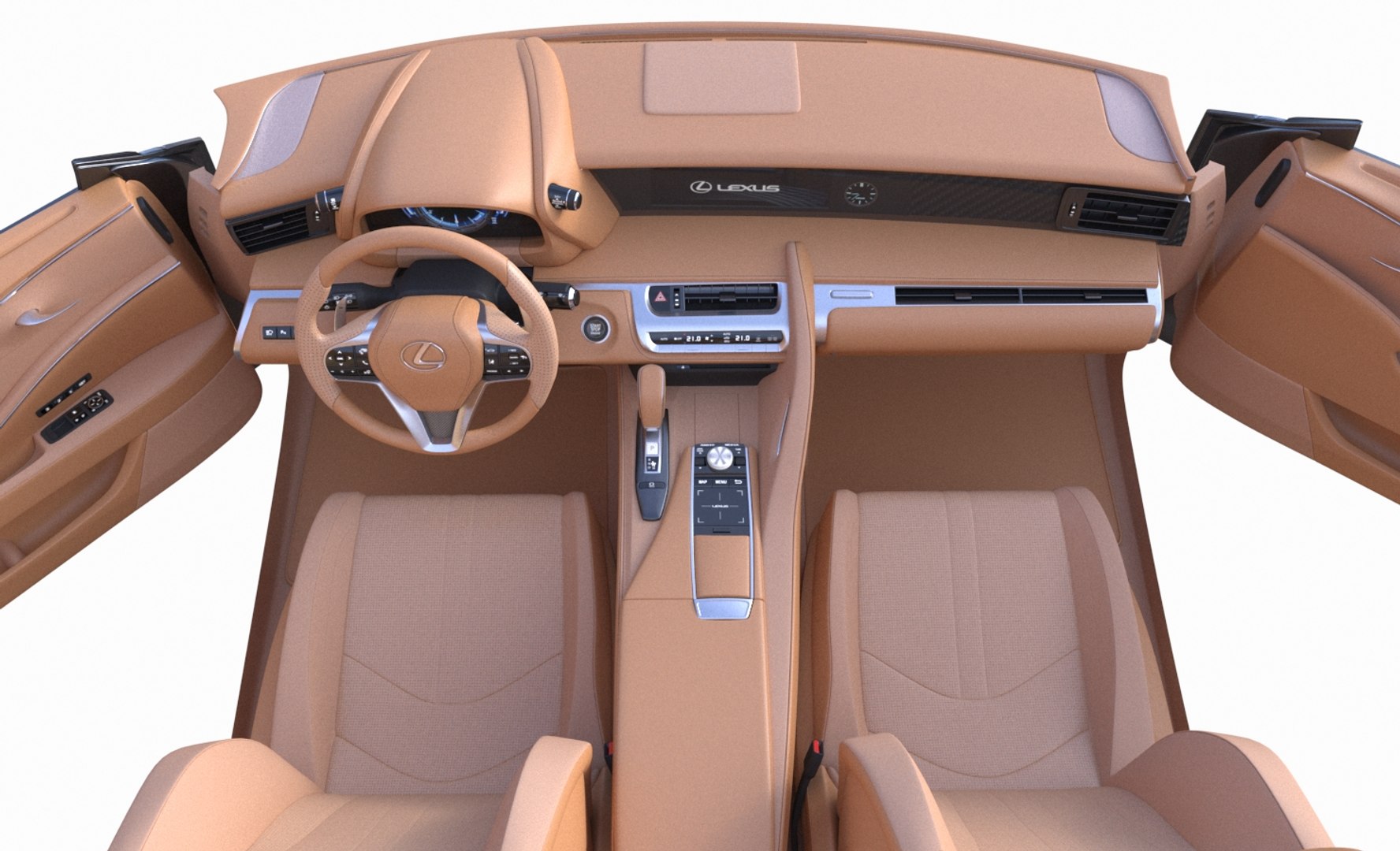 3D Lexus Car Interior - TurboSquid 1435575