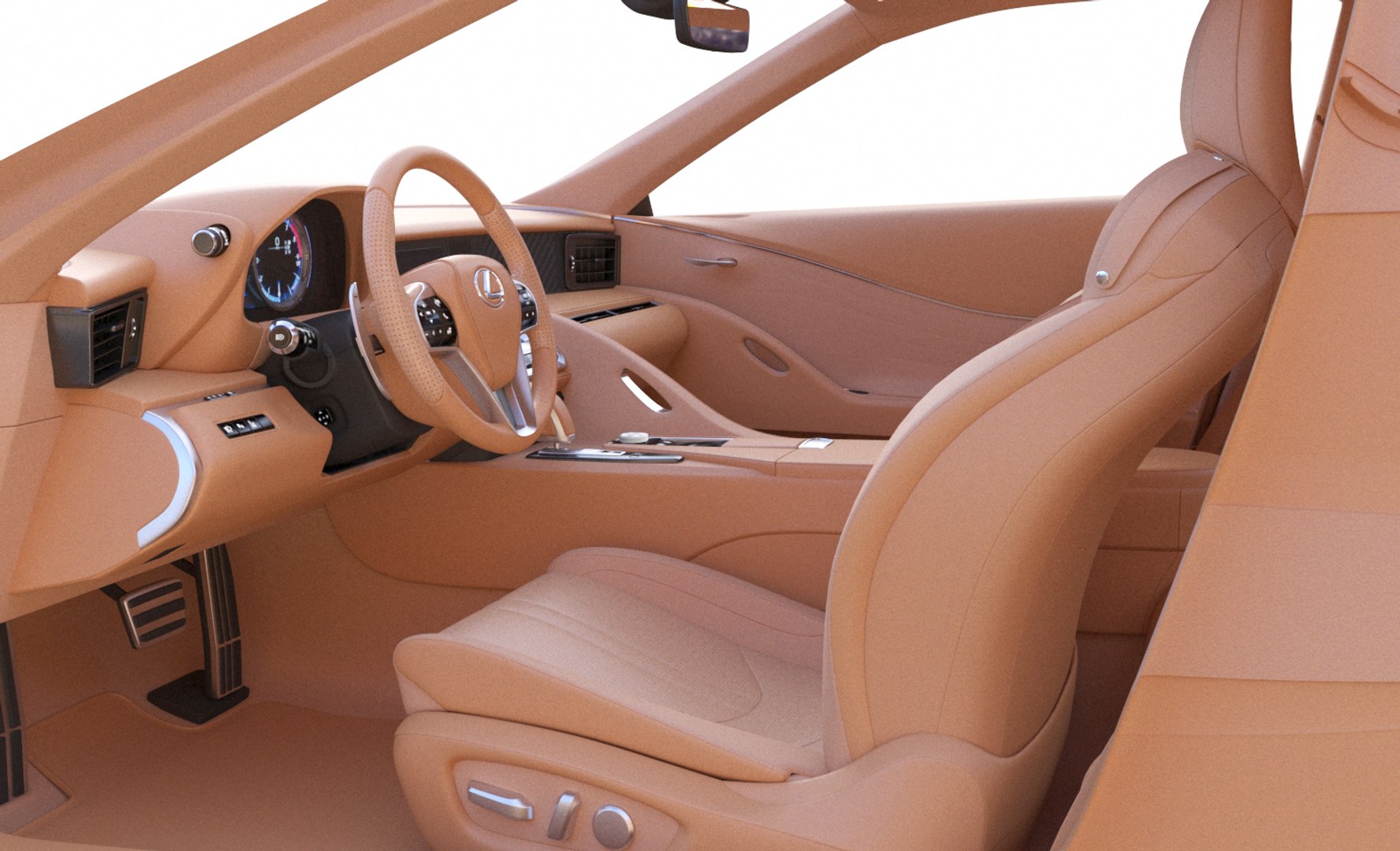 3D Lexus Car Interior - TurboSquid 1435575