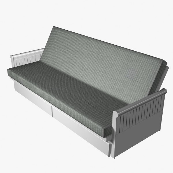 modelo 3d Futon Sofabed - TurboSquid 396705