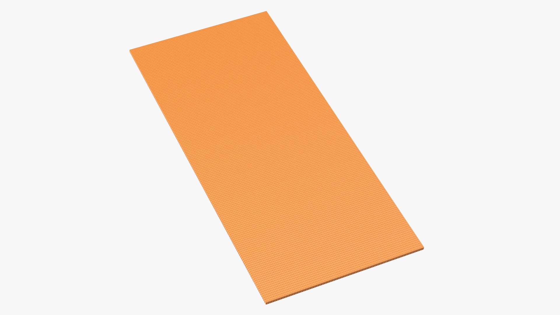 3D Orange Color Yoga Mat - TurboSquid 2141164