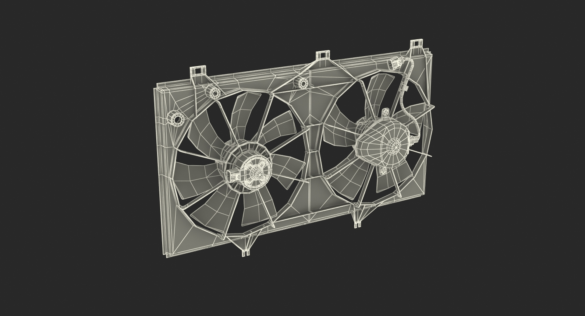 Radiator Fans 3D Model - TurboSquid 1302166