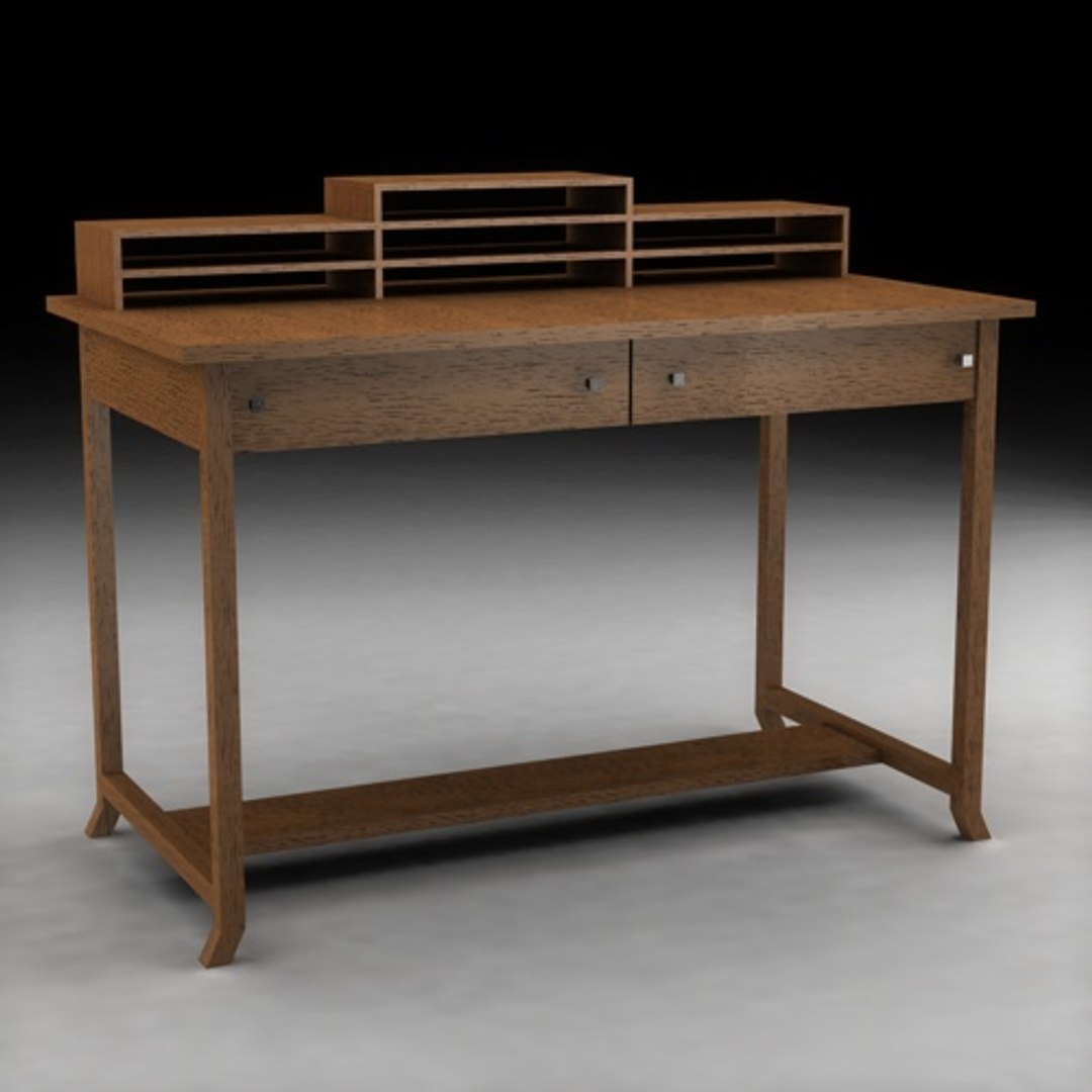 3d frank lloyd wright table desk