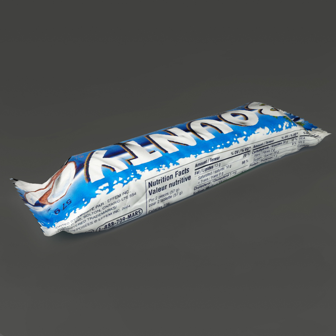 chocolate set snickers 3d 3ds