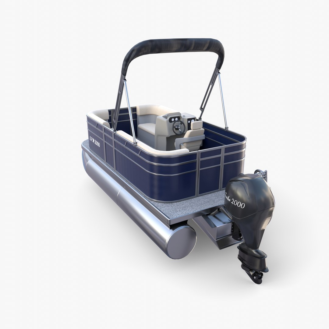 Pontoon Boat V1 3D Model - TurboSquid 2340336