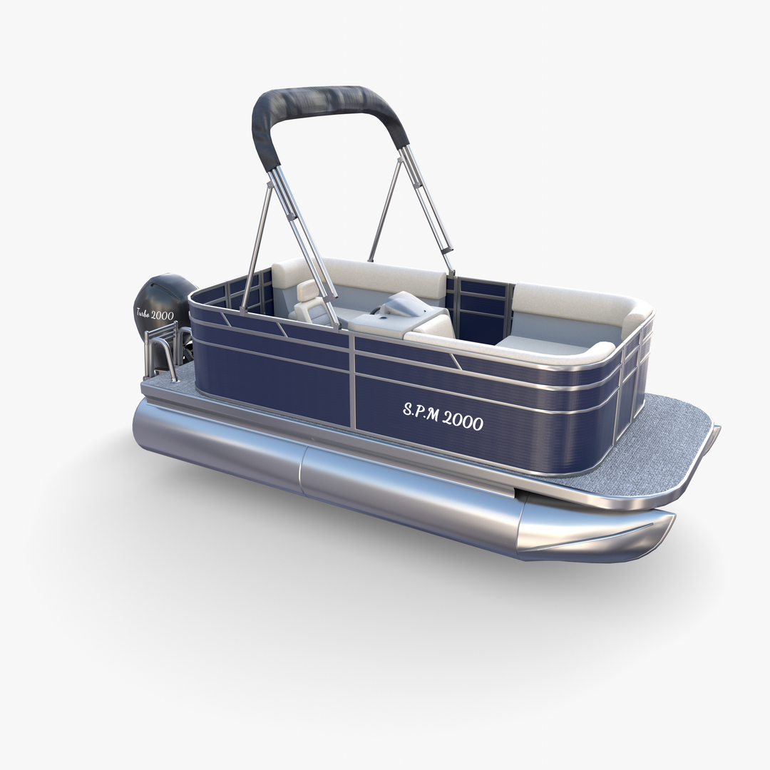 Pontoon Boat V1 3D Model - TurboSquid 2340336