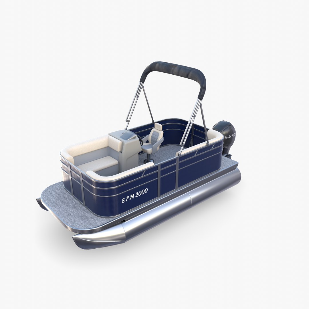 Pontoon Boat V1 3D Model - TurboSquid 2340336