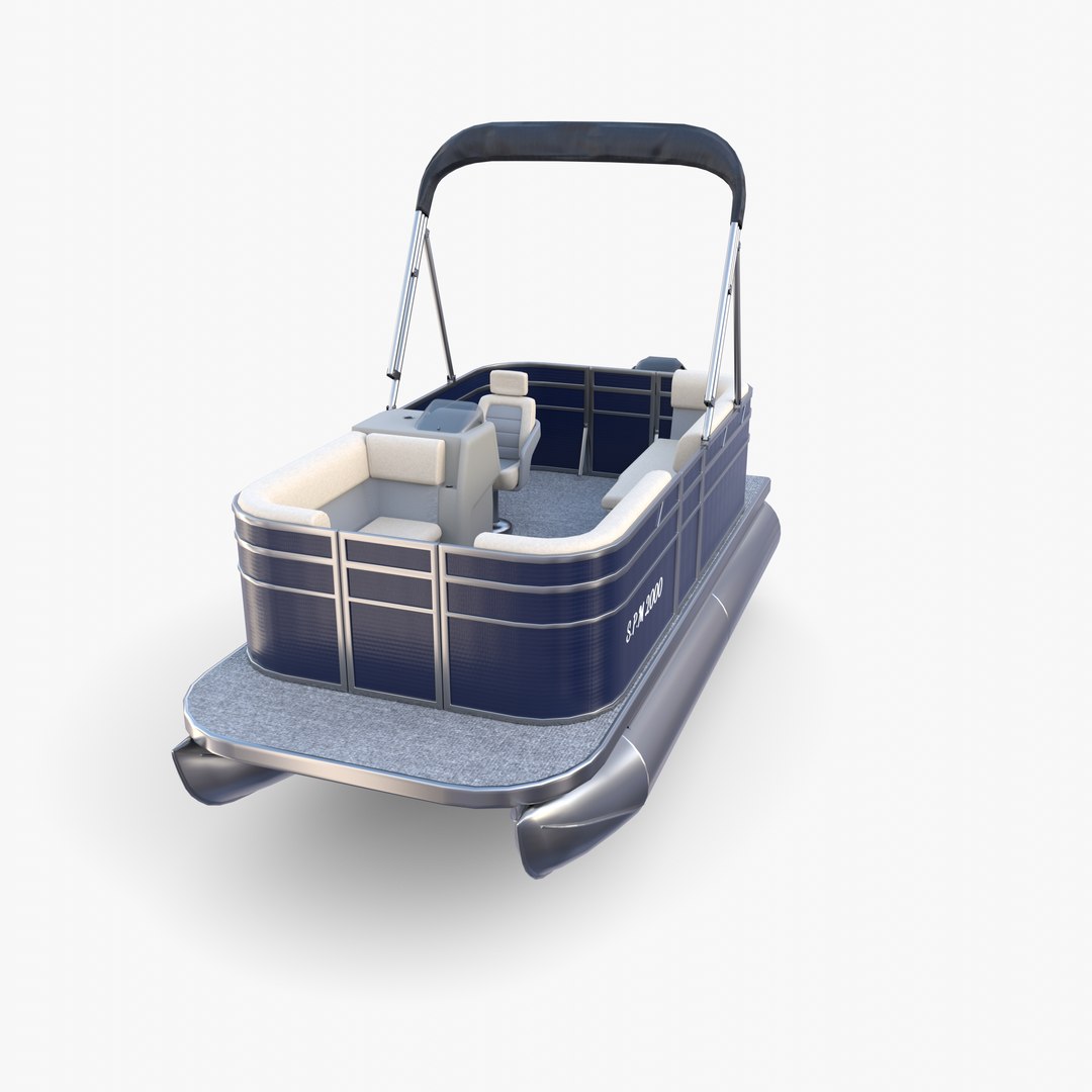 Pontoon Boat V1 3D Model - TurboSquid 2340336
