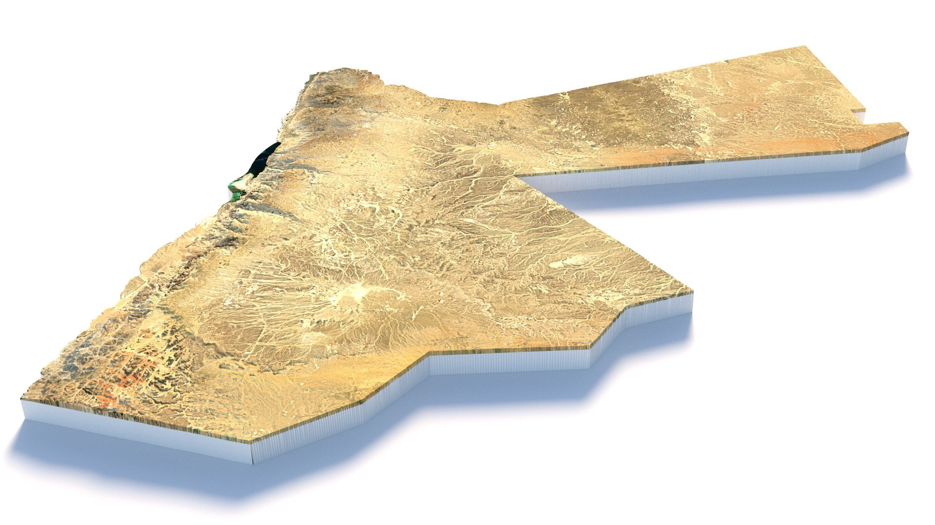 3D Model Jordan Terrain Map - TurboSquid 2336211