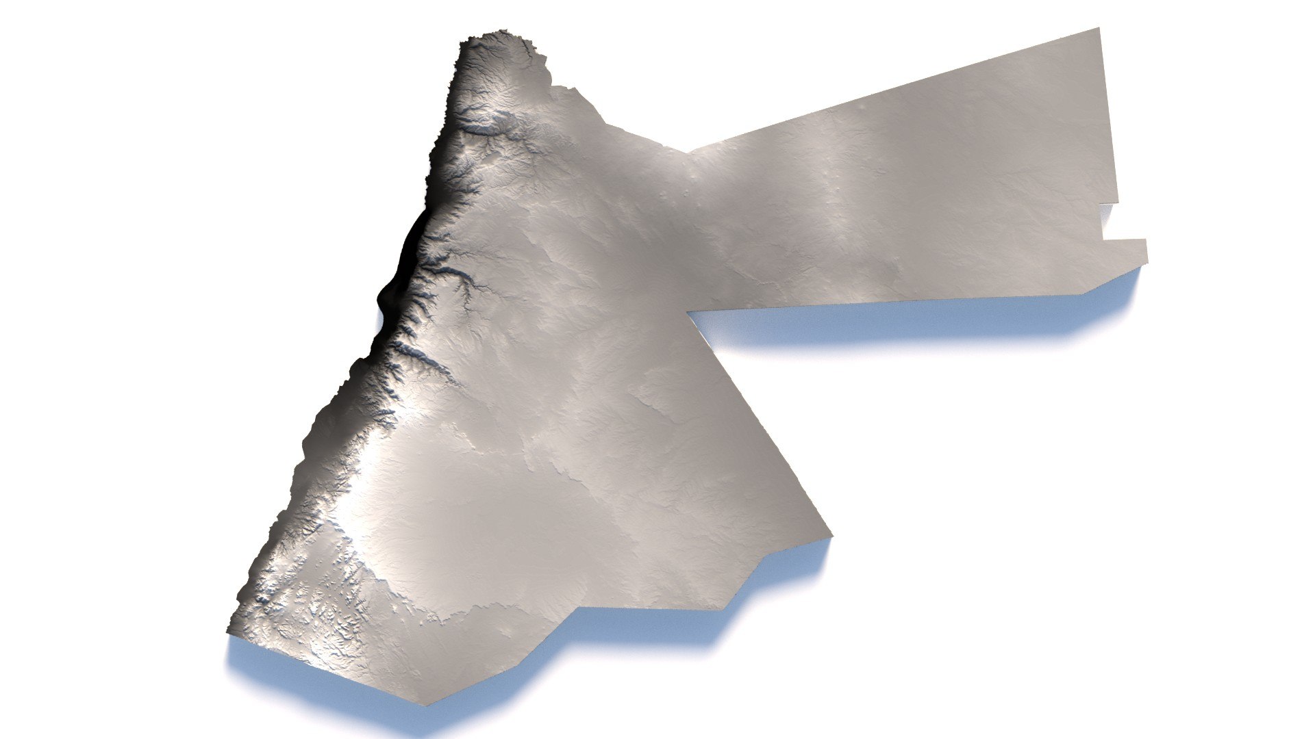 3D Model Jordan Terrain Map - TurboSquid 2336211