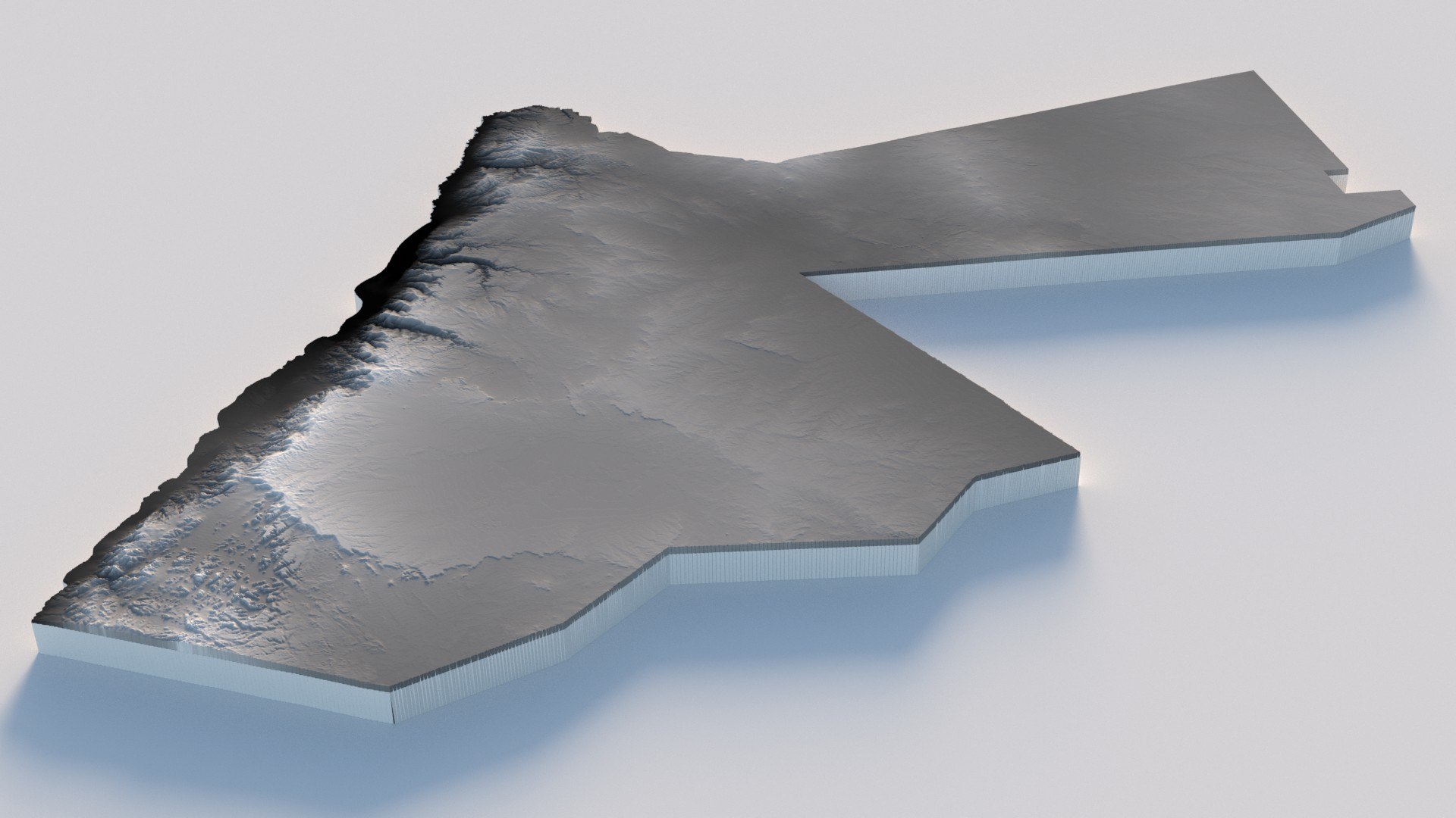 3D Model Jordan Terrain Map - TurboSquid 2336211