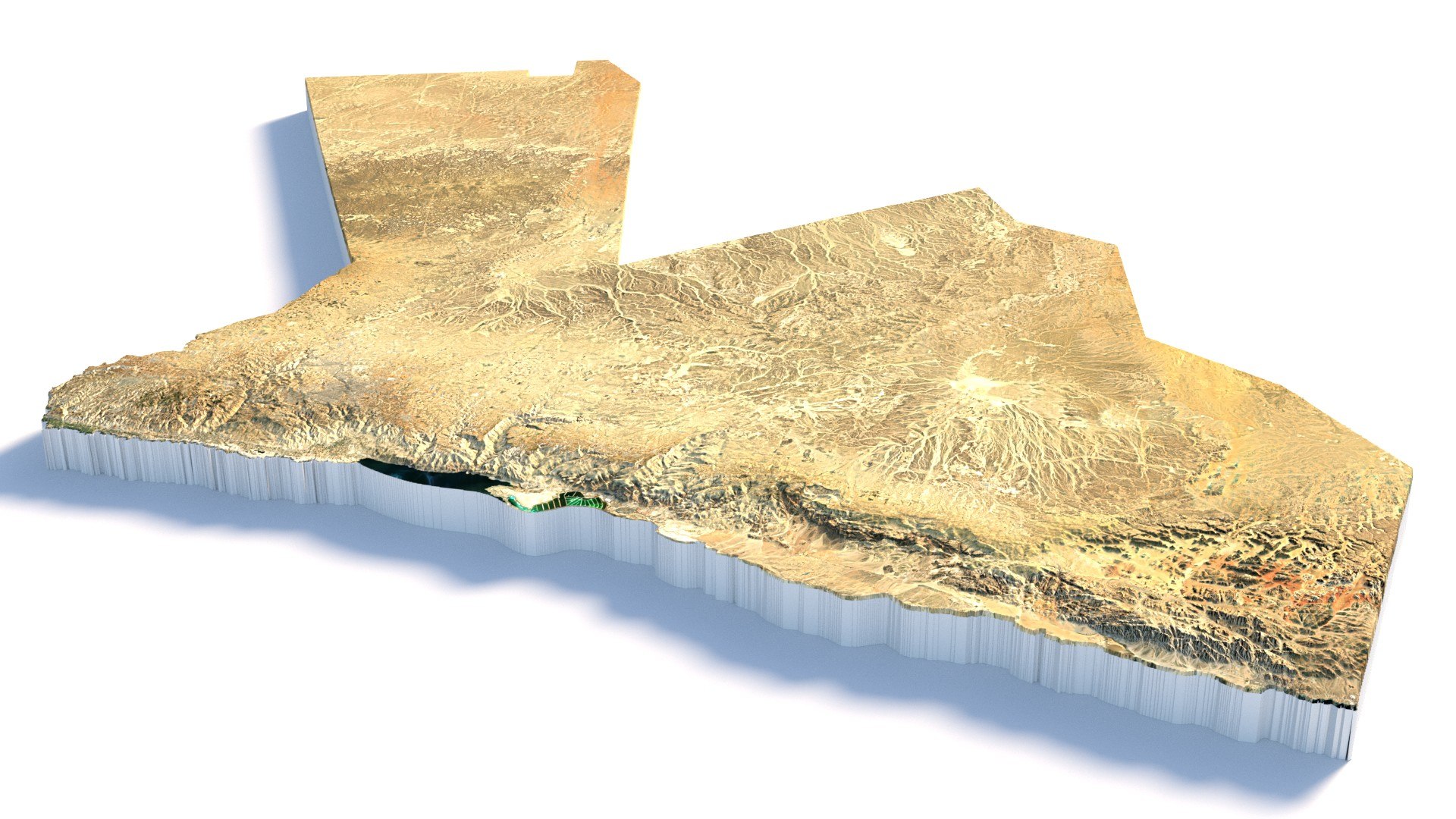 3D Model Jordan Terrain Map - TurboSquid 2336211