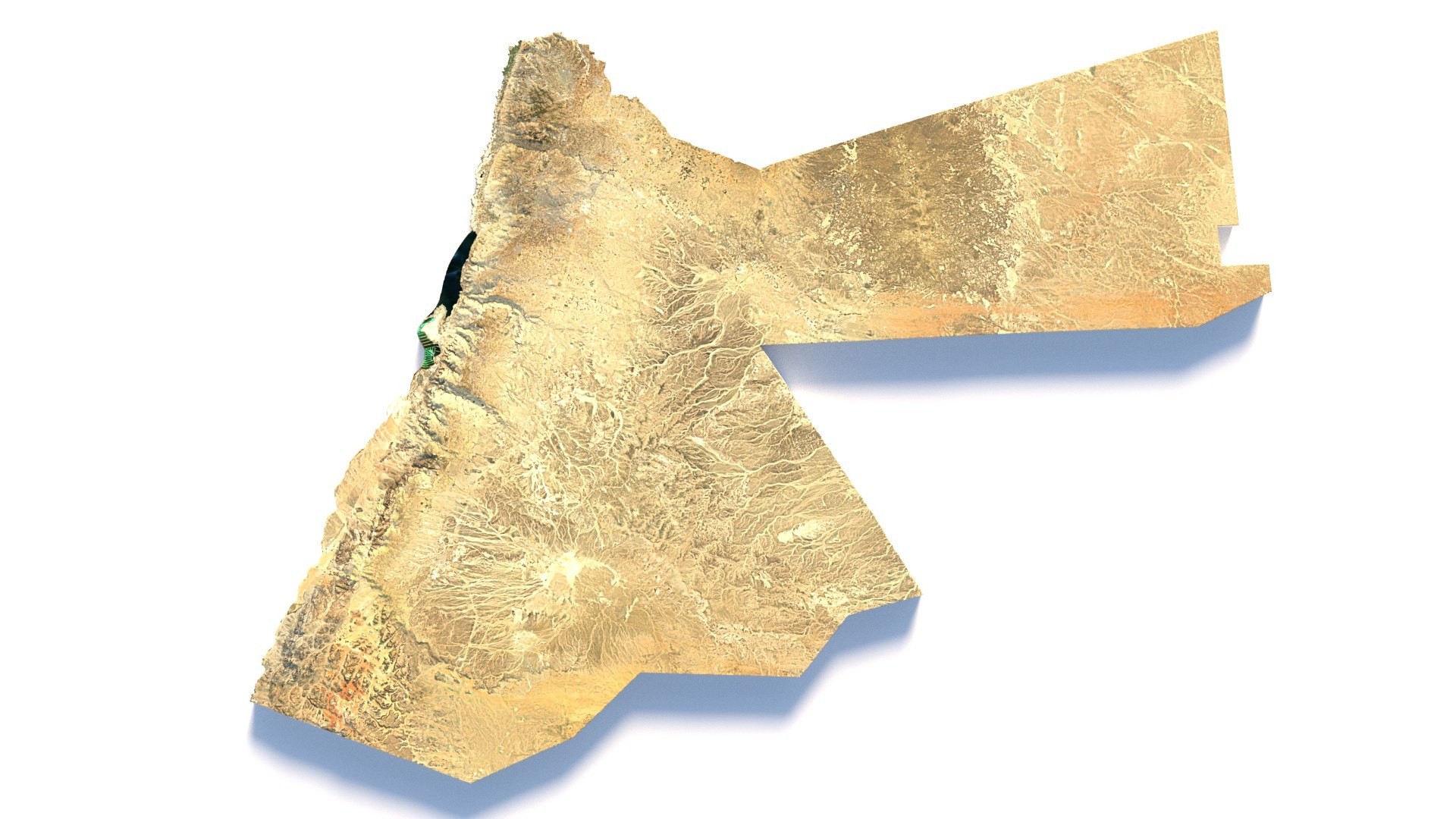 3D Model Jordan Terrain Map - TurboSquid 2336211