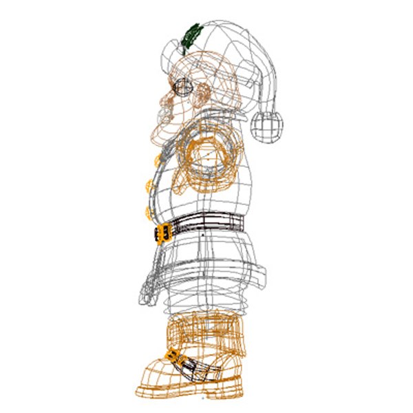 santa claus xmas 3d model