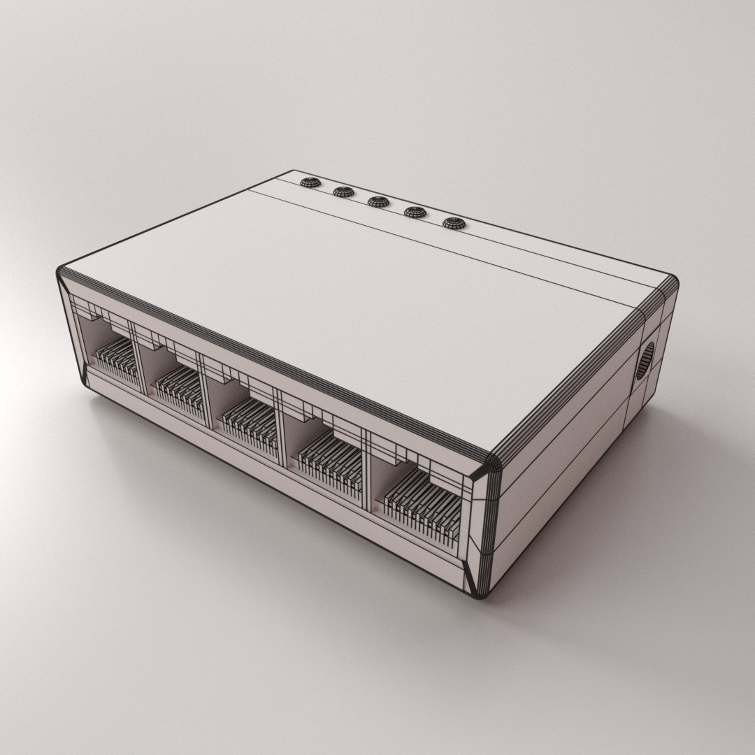 Network Hub 3D Model - TurboSquid 1544010