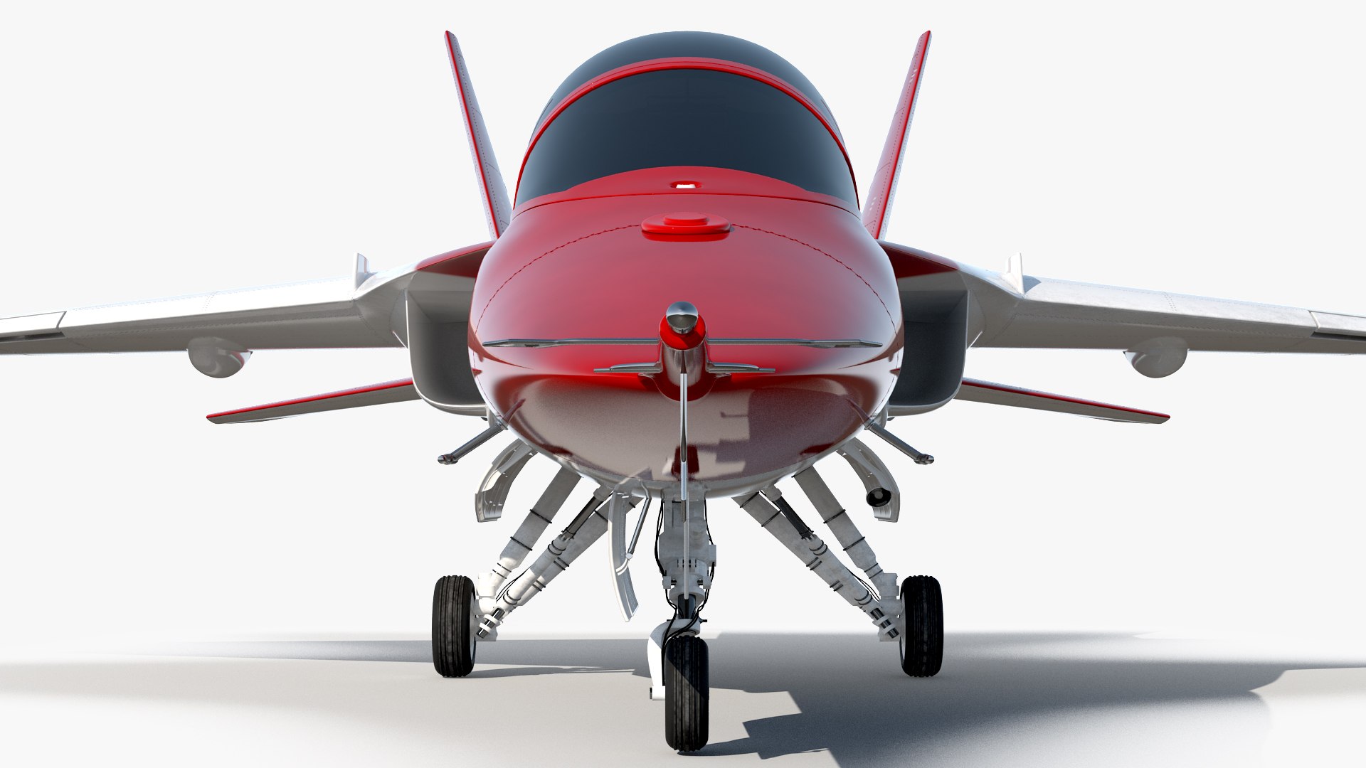 Military trainer aircraft simple 3D model - TurboSquid 1439220