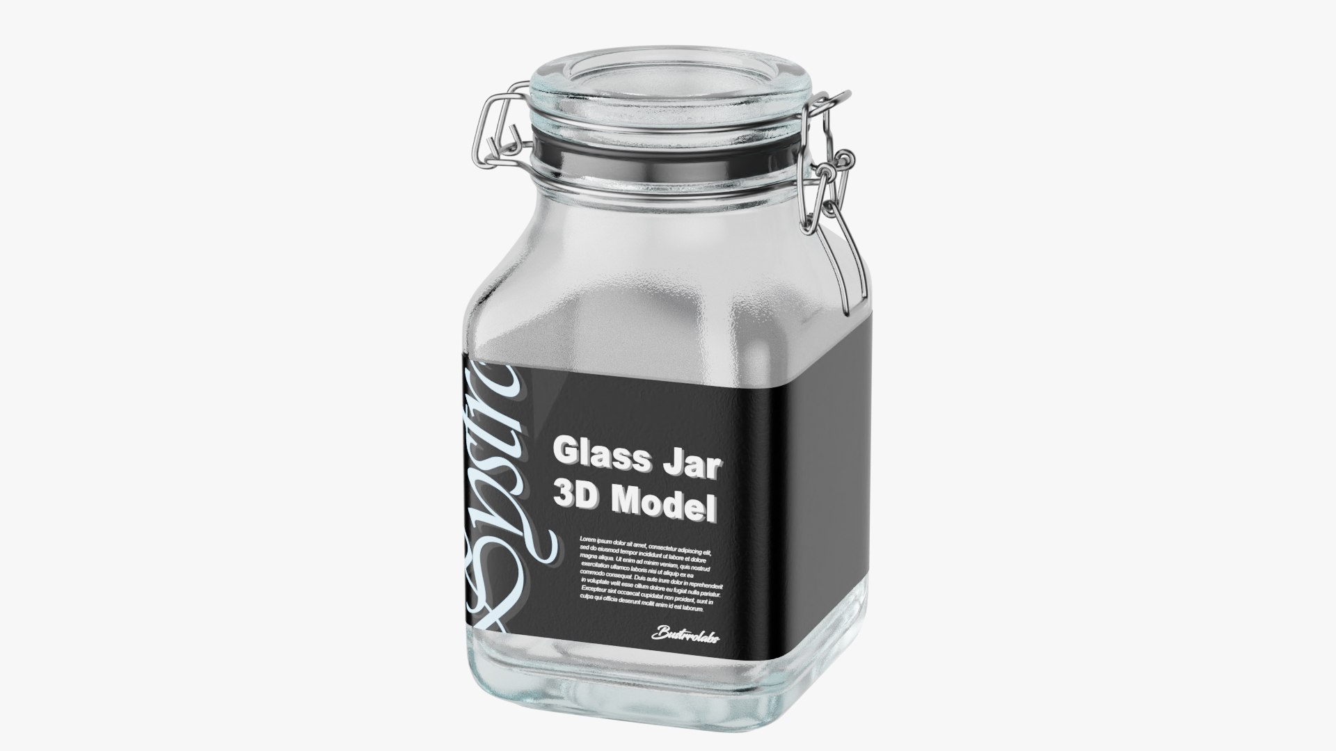 3D Glass Jar 2 - TurboSquid 1967597