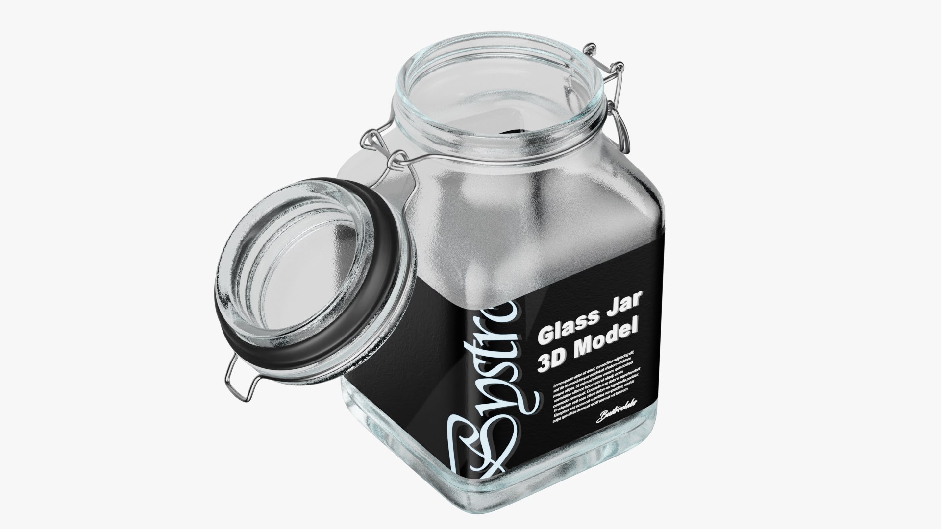 3D Glass Jar 2 - TurboSquid 1967597