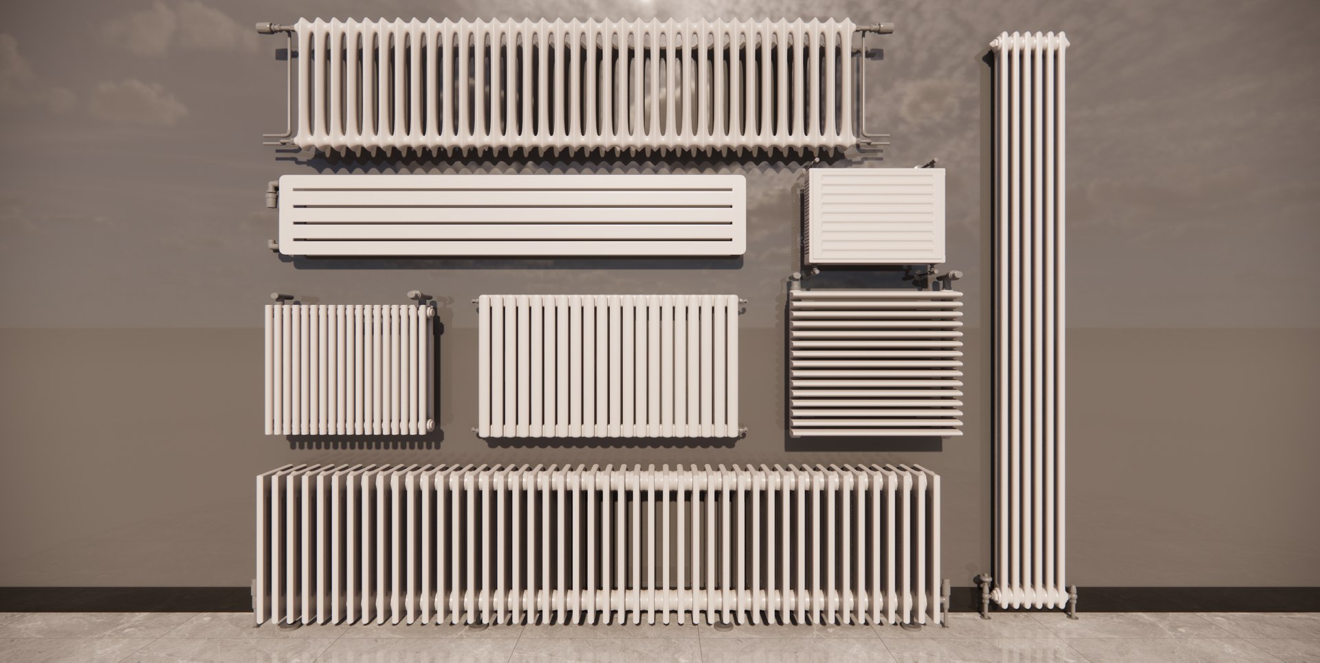 Radiator Heater-A2 3D Model - TurboSquid 2041438
