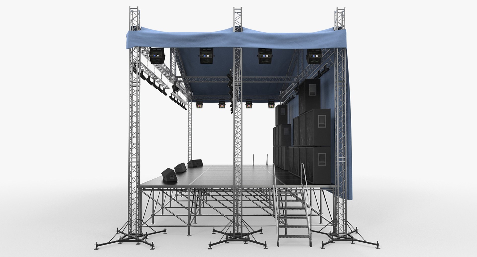 Amphitheater Stage Setup 3D Model - TurboSquid 2378223