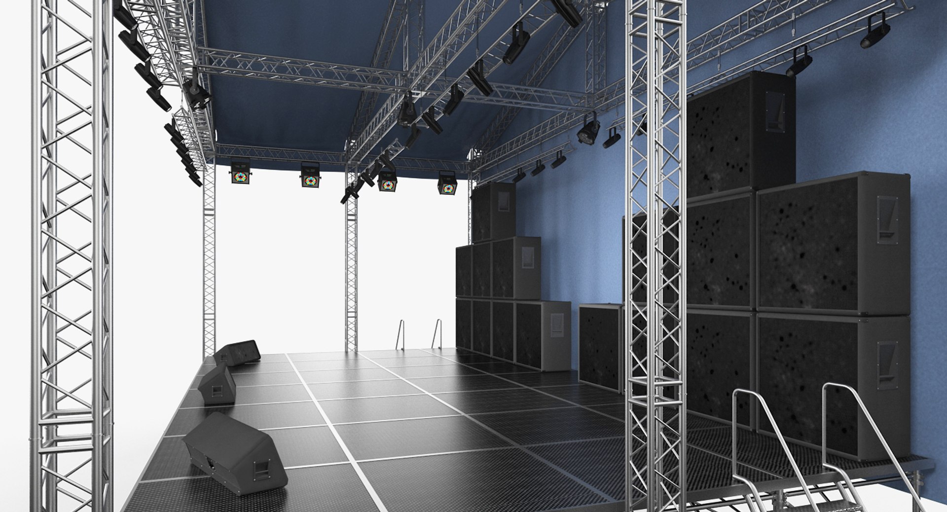 Amphitheater Stage Setup 3D Model - TurboSquid 2378223