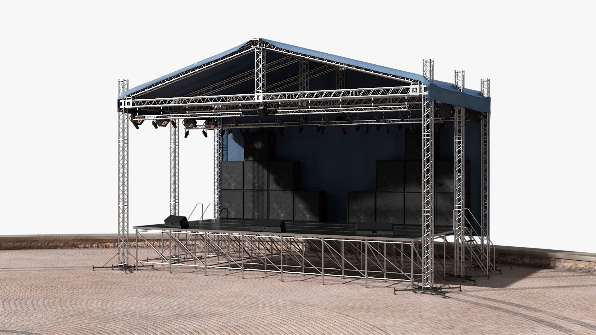 Amphitheater Stage Setup 3D Model - TurboSquid 2378223