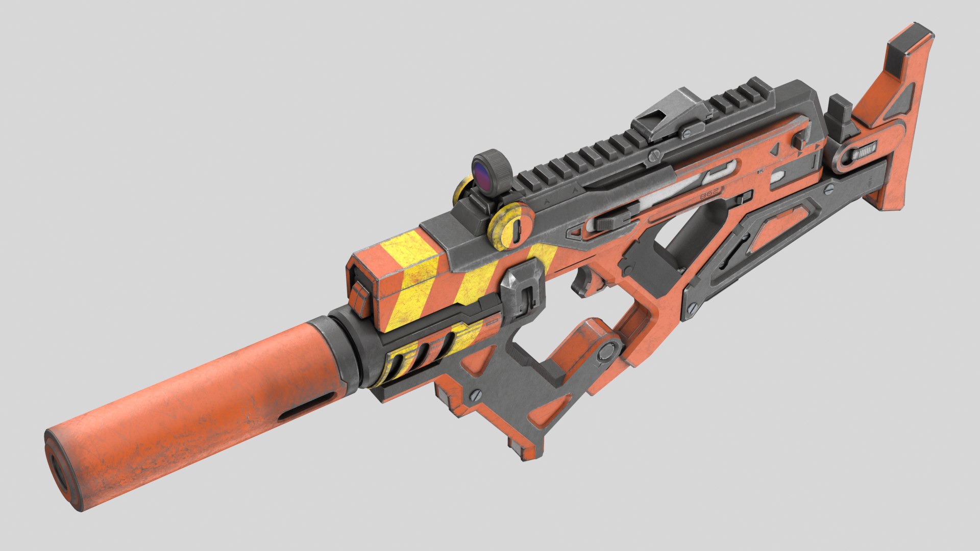 Futuristic Smg Gun 3D Model - TurboSquid 1518709