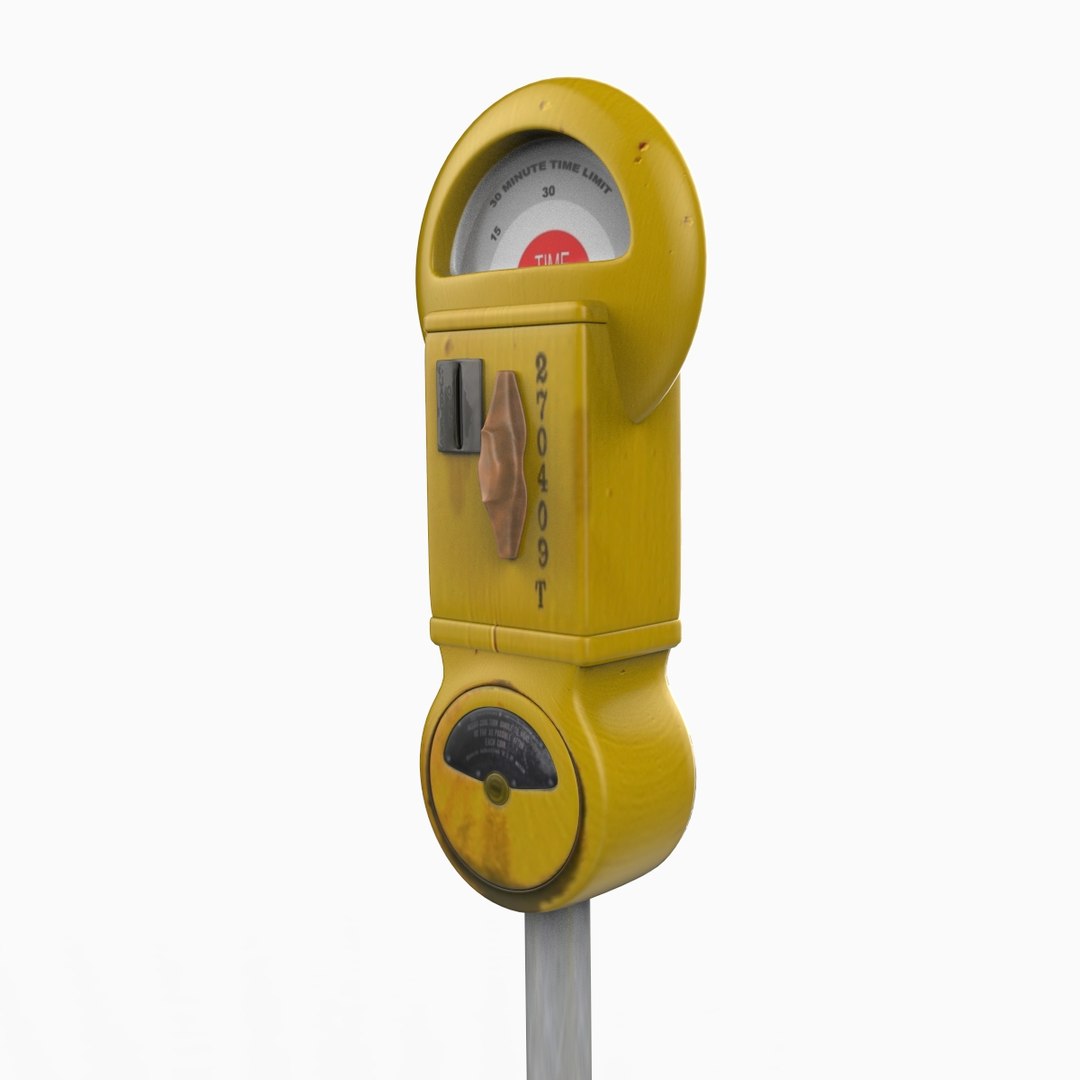 3d parking meter model