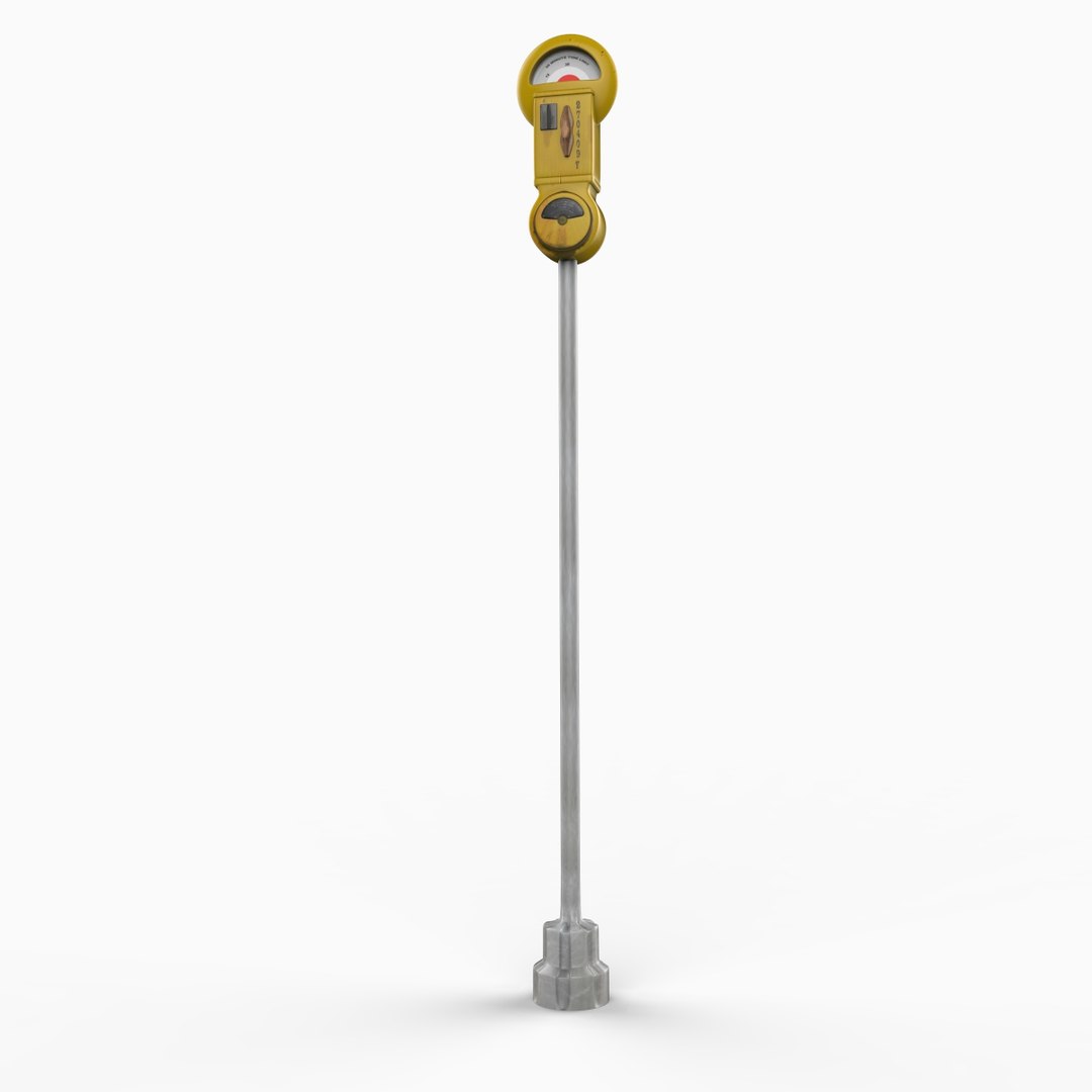 3d parking meter model