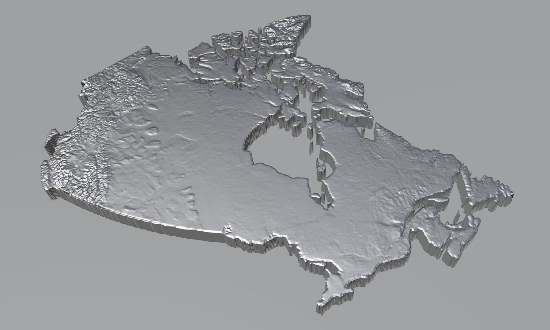 Canada Terrain Map 3D - TurboSquid 2335474