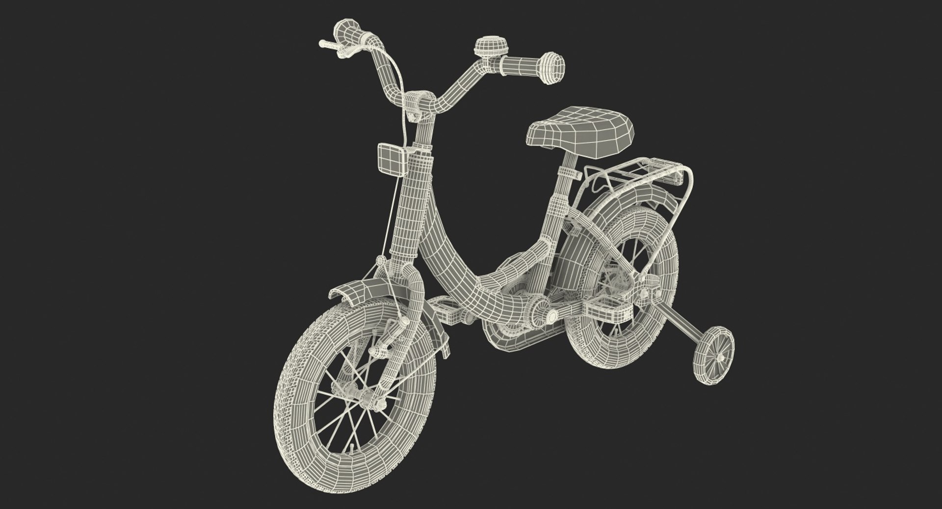 Girls Kids Bike Training Model - TurboSquid 1247280