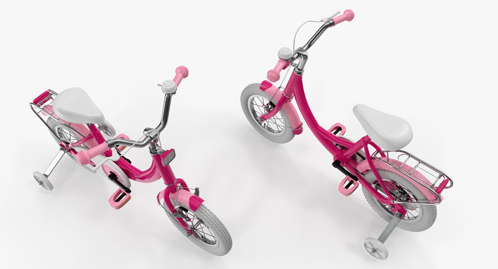Girls Kids Bike Training Model - TurboSquid 1247280