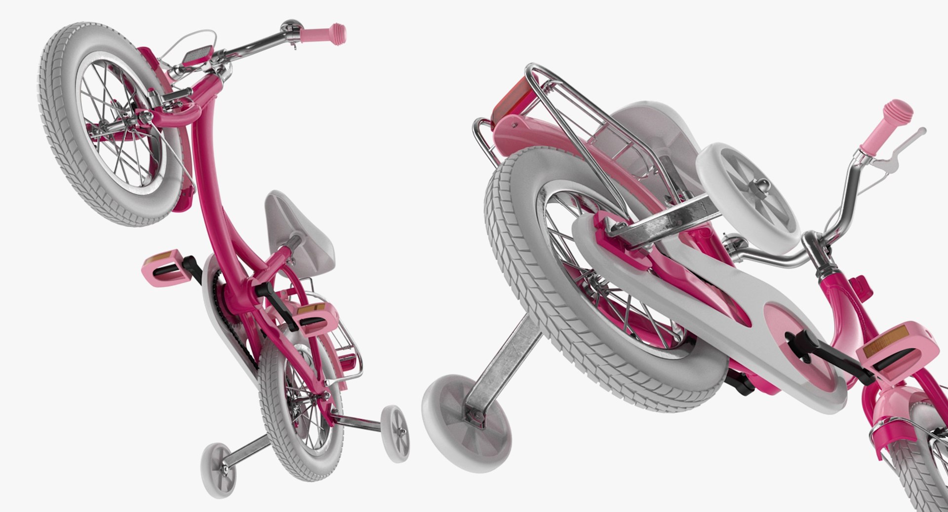 Girls Kids Bike Training Model - TurboSquid 1247280