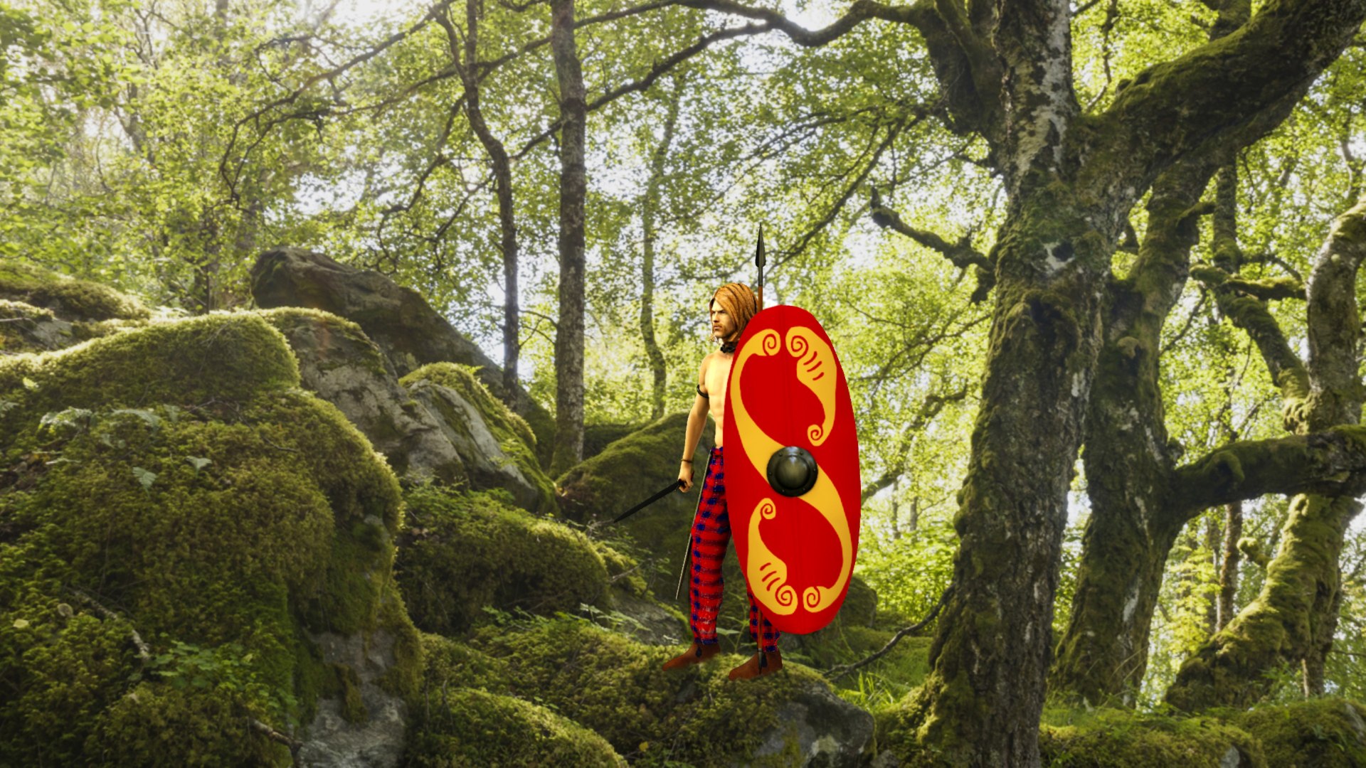 3D Ancient Celtic Light Infantry A 1BC With Poser Daz Props ...