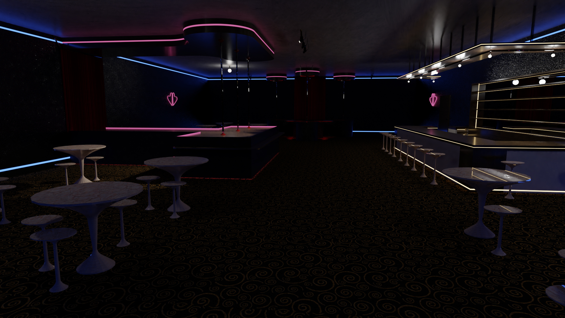 3D strip club - TurboSquid 1657276