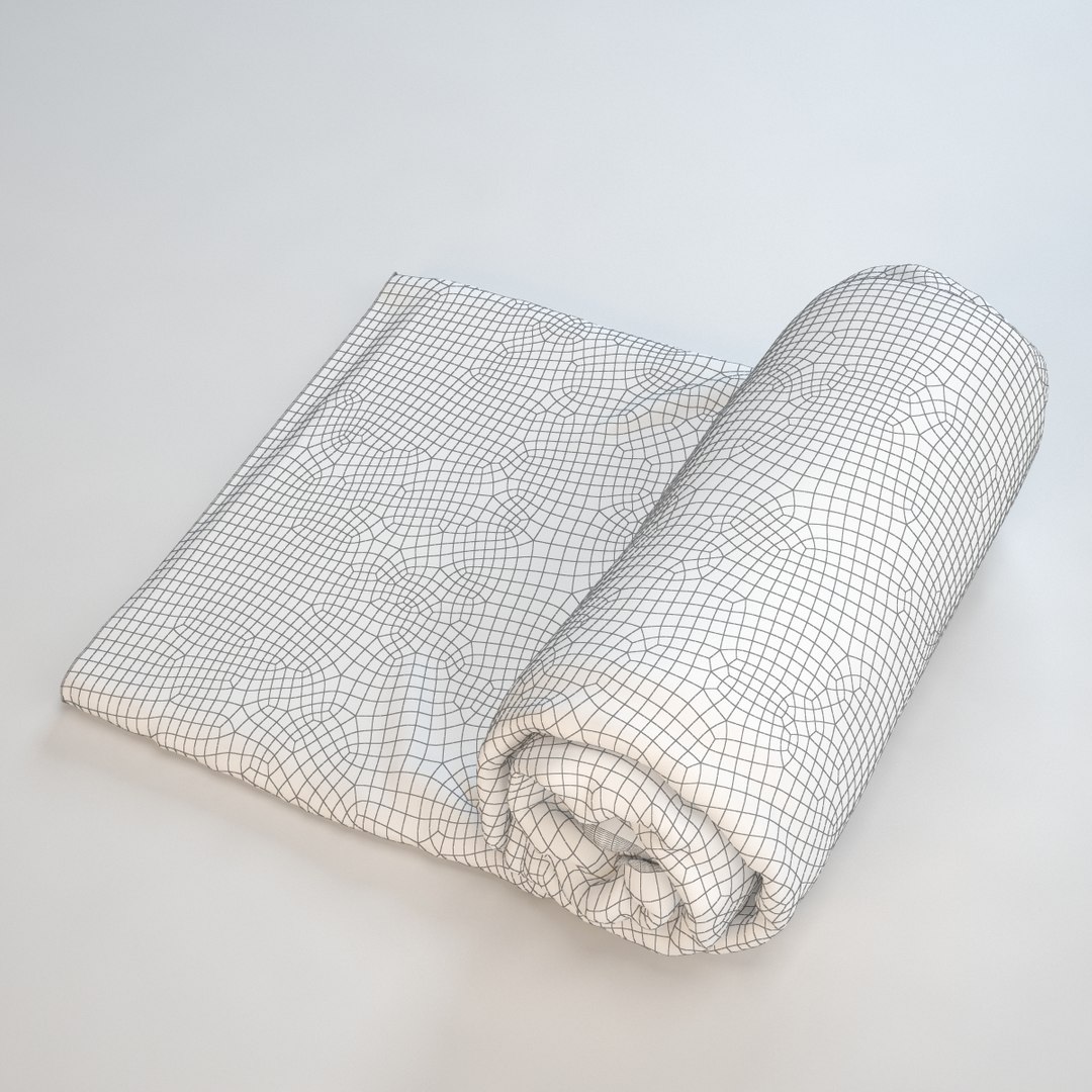 3D Rolled Baby Blanket Model - TurboSquid 1411530