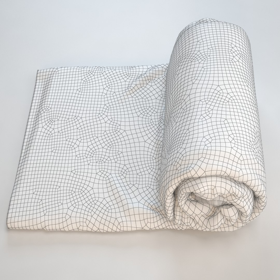 3D Rolled Baby Blanket Model - TurboSquid 1411530