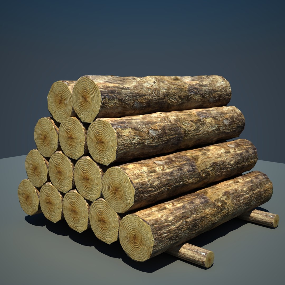 3d Timber Wood Log