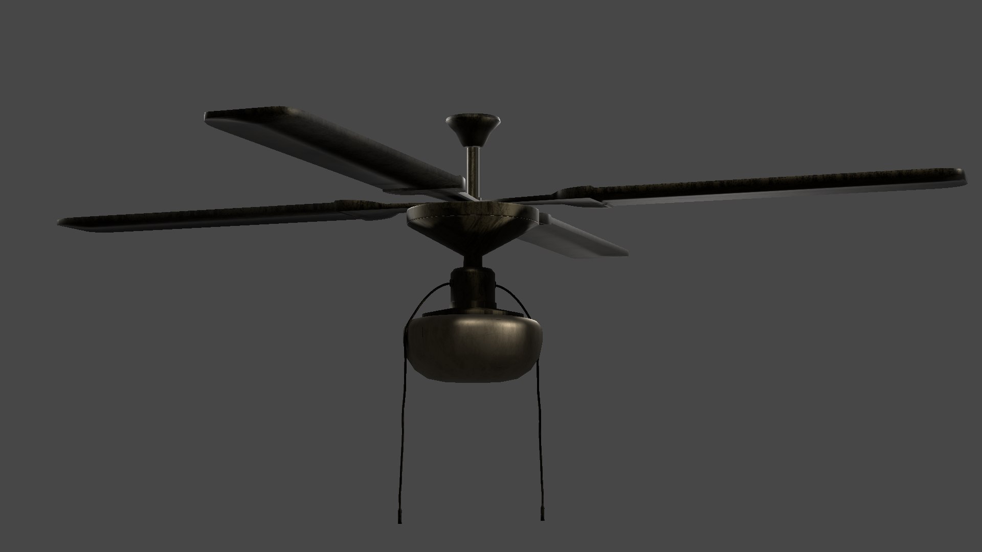 3D OLD FAN Ceiling fan - Low Poly realistic model - TurboSquid 1989134