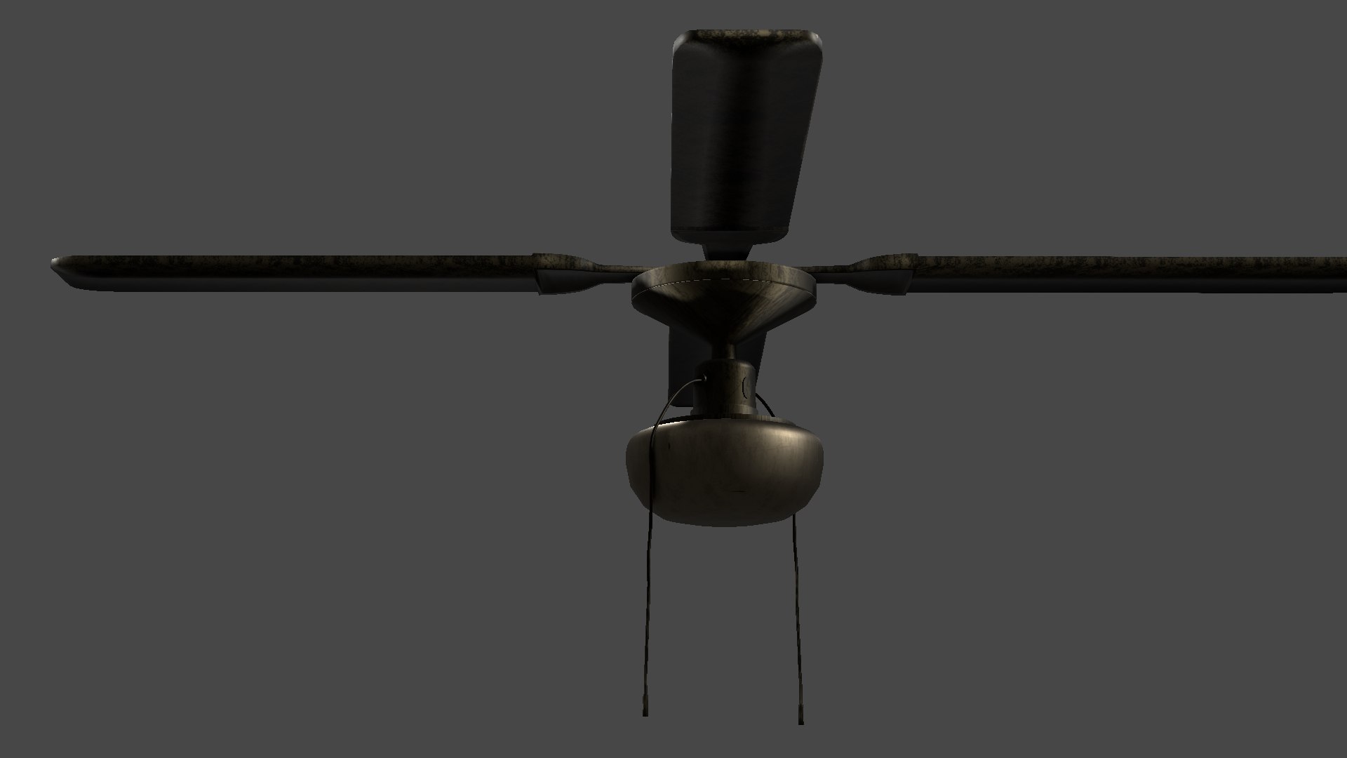 3D OLD FAN Ceiling fan - Low Poly realistic model - TurboSquid 1989134