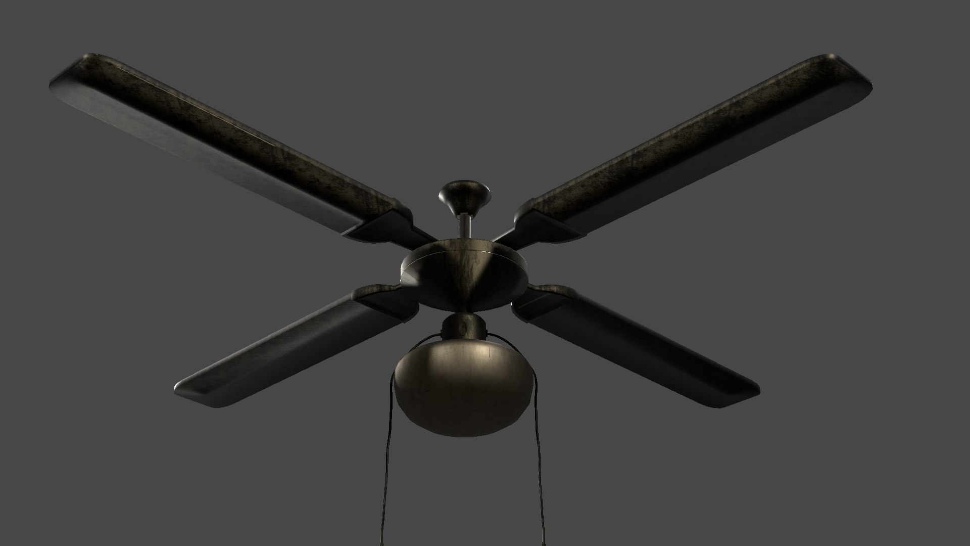 3D OLD FAN Ceiling fan - Low Poly realistic model - TurboSquid 1989134