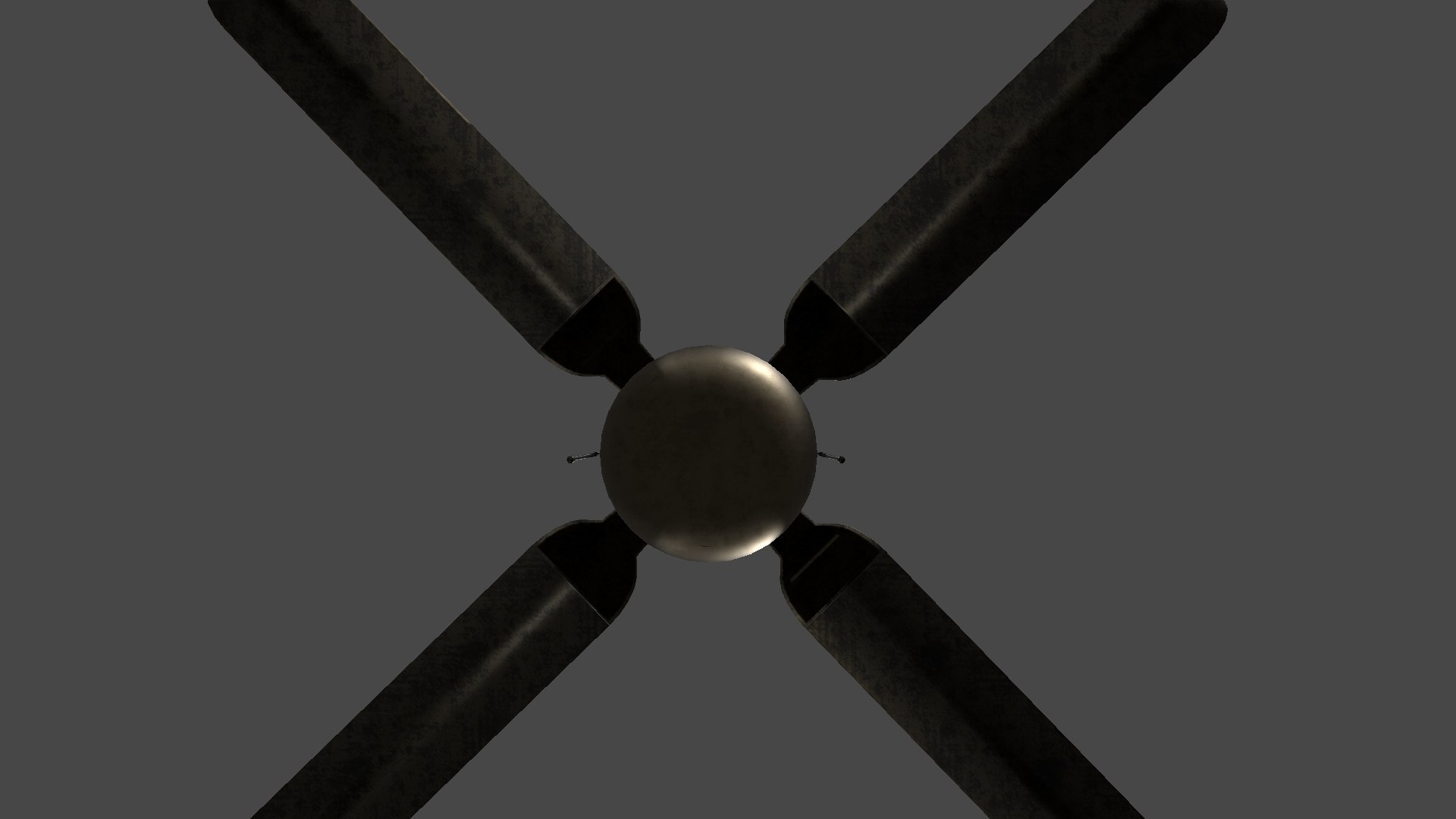 3D OLD FAN Ceiling fan - Low Poly realistic model - TurboSquid 1989134