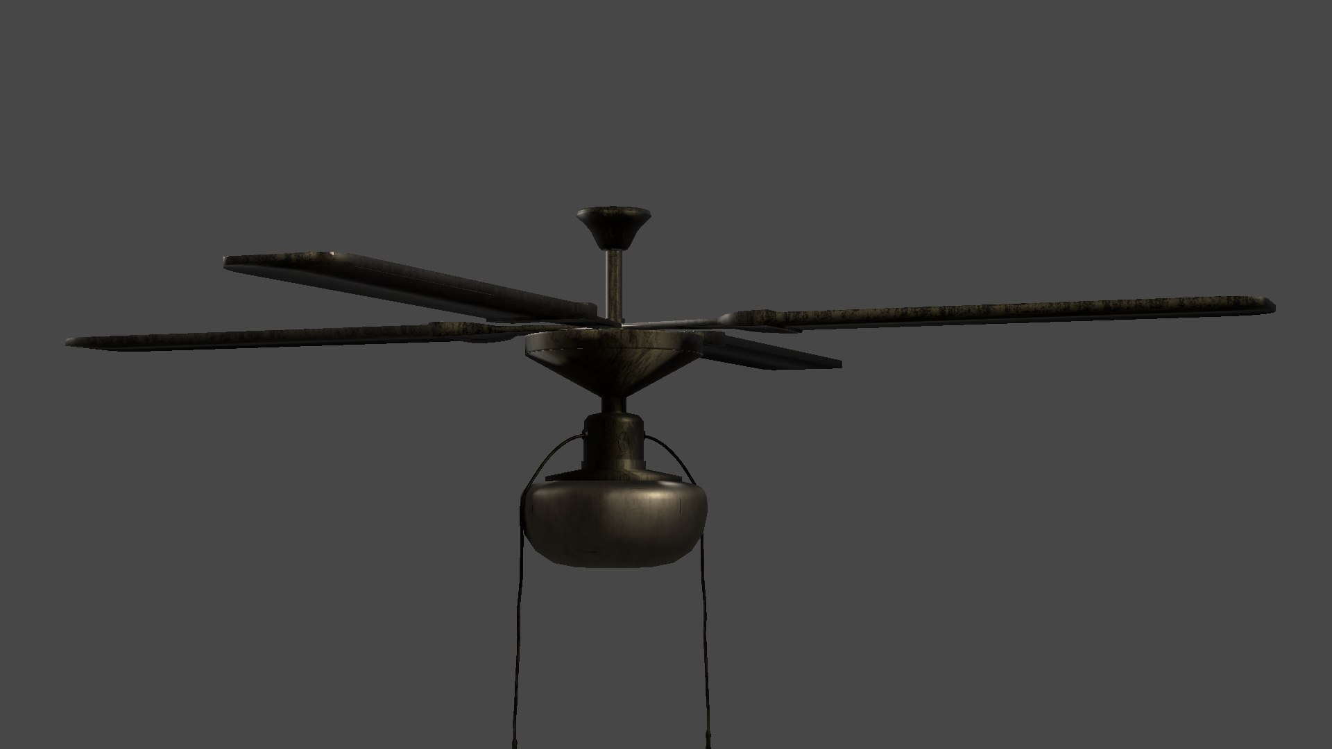 3D OLD FAN Ceiling fan - Low Poly realistic model - TurboSquid 1989134