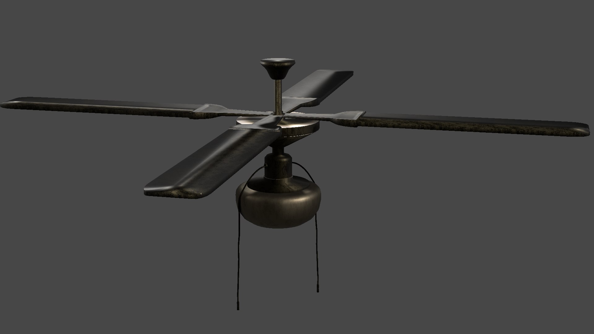 3D OLD FAN Ceiling fan - Low Poly realistic model - TurboSquid 1989134