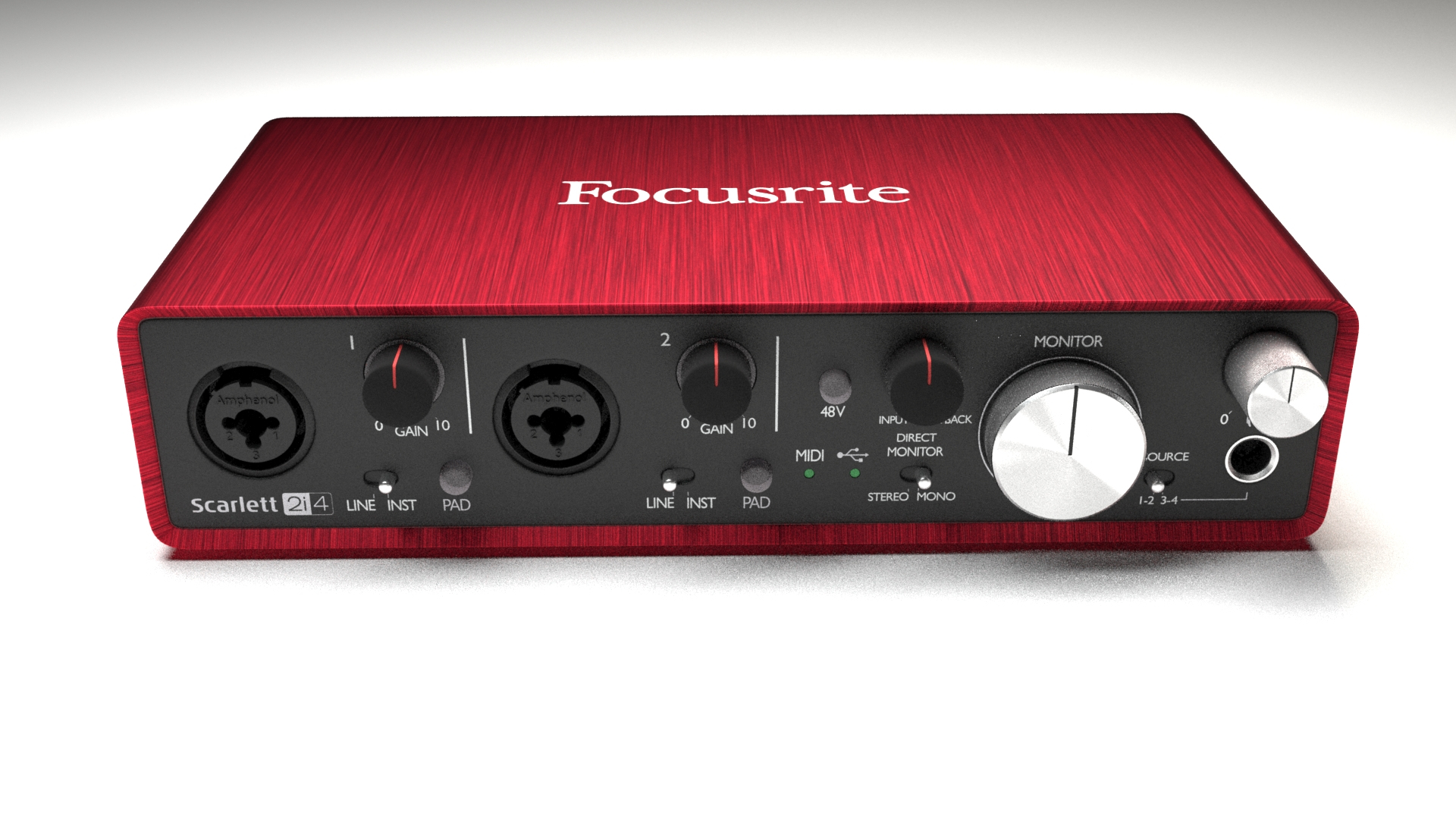 3D Model Audiointerface Focusrite 2i4 - TurboSquid 1262927