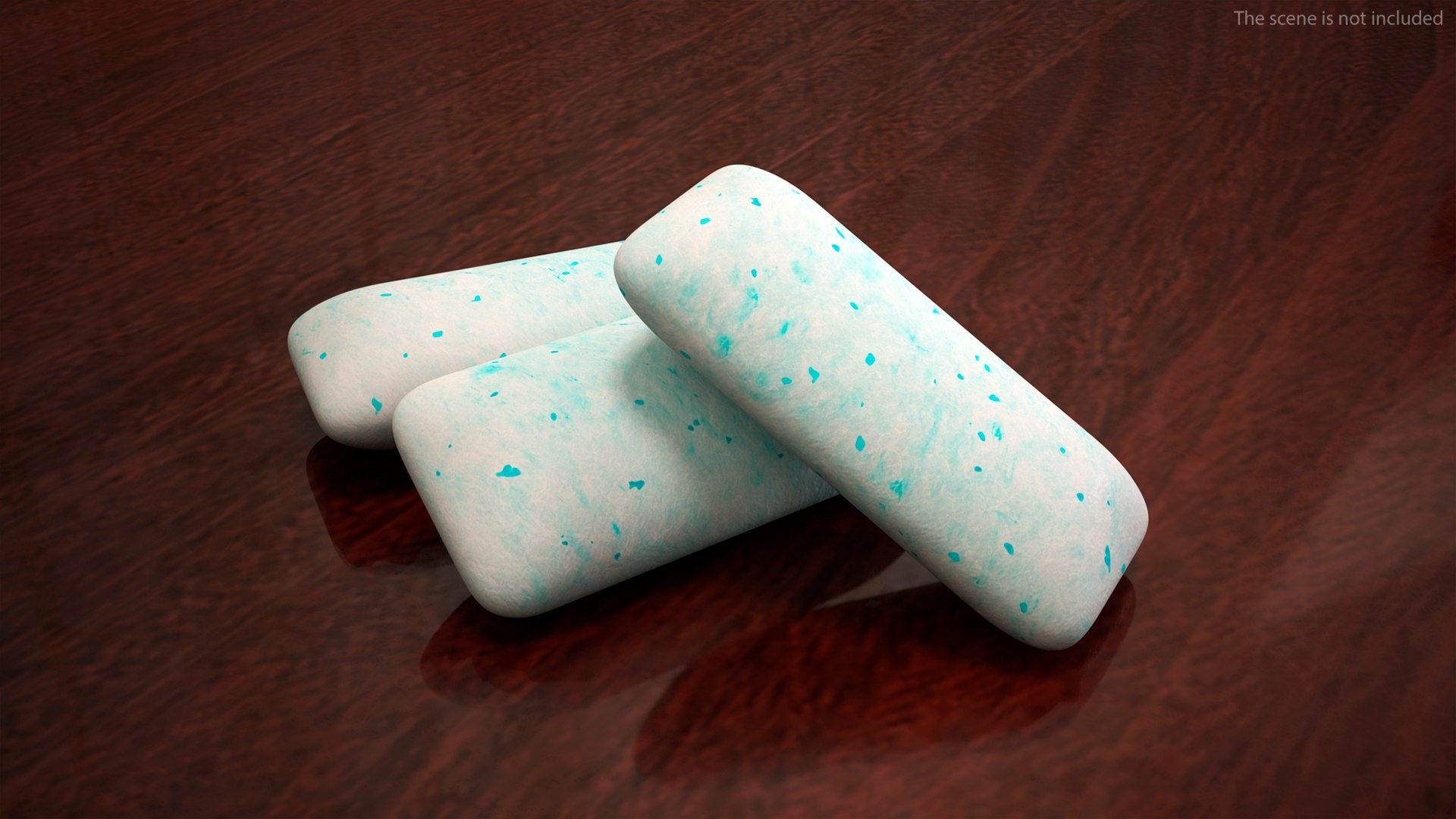 3D Chewing Gum Pads Green - TurboSquid 2046534