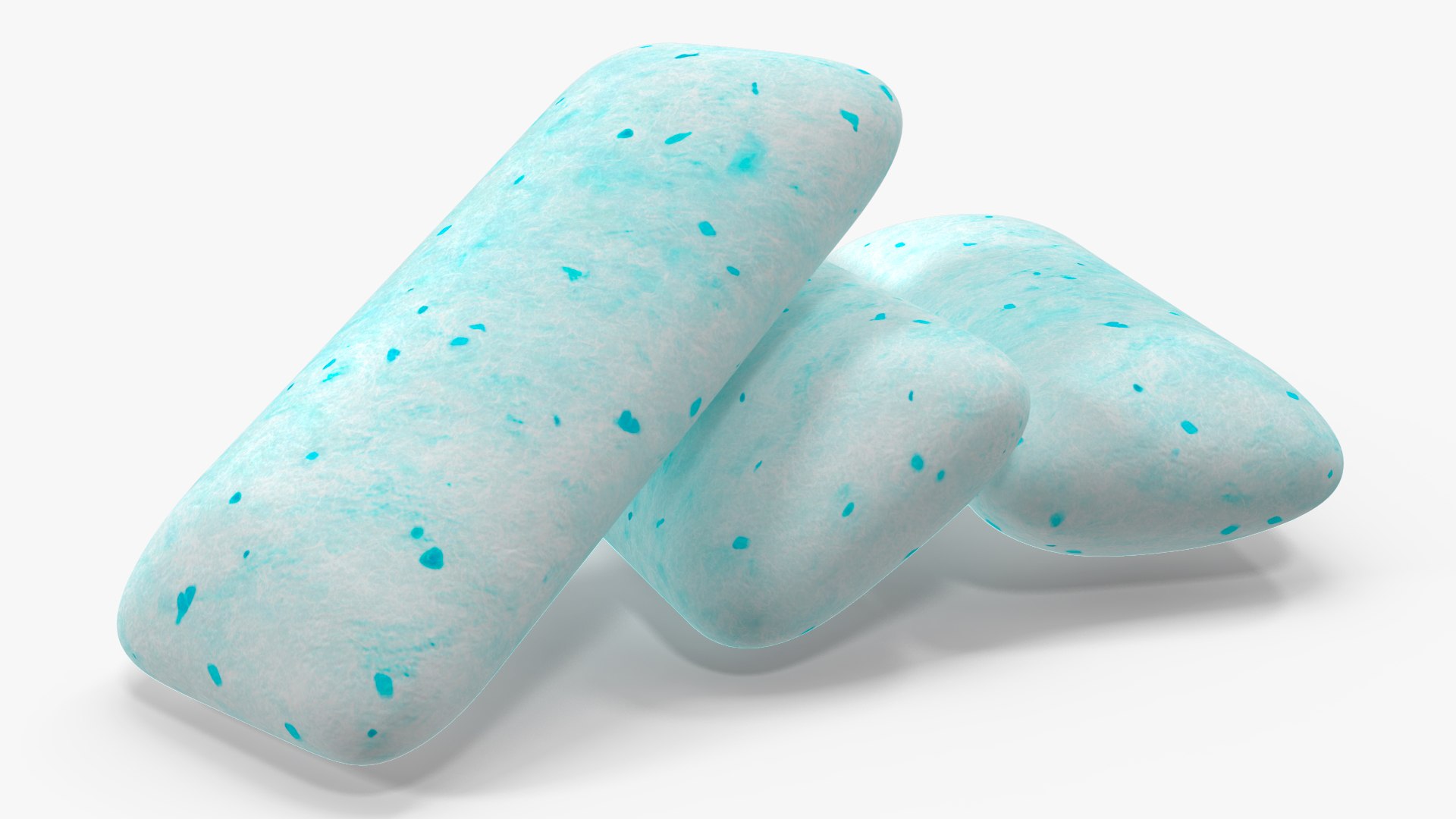 3D Chewing Gum Pads Green - TurboSquid 2046534